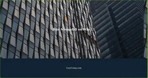 can t run mongodb community server on windows 11 troubleshooting guide