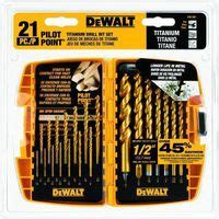 Dw1361 Dewalt 21 Piece Pilot Point® Titanium Drill Bit Element14