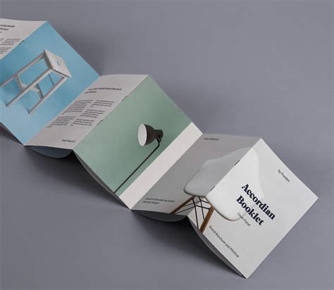Folded Accordion Psd Brochure Psd Mockup Pixeden Club