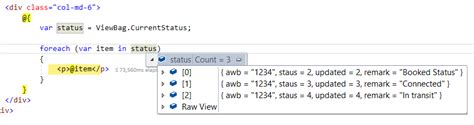 C Unable To Display LINQ Query Output Values From Controller To View