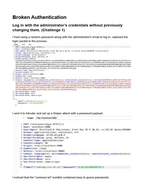 Broken Authentication Owasp Pdf Password Login