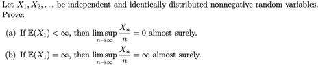 let x1 x2 … be independent and identically