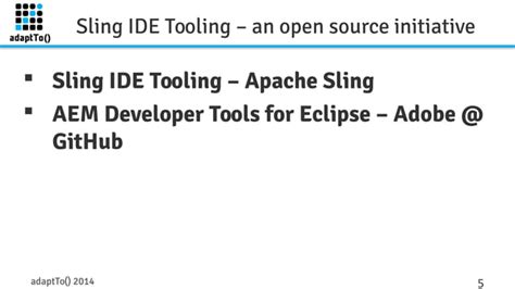 Sling Ide Tooling Ppt