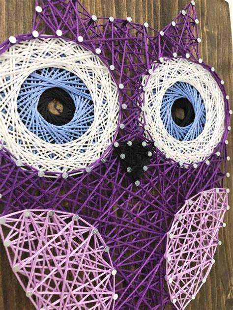 diy mini string art kit owl string art kit mini owl string etsy