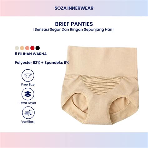 Jual Celana Dalam Wanita Mini Korset Tinggi Pinggang 111 Motif Polos