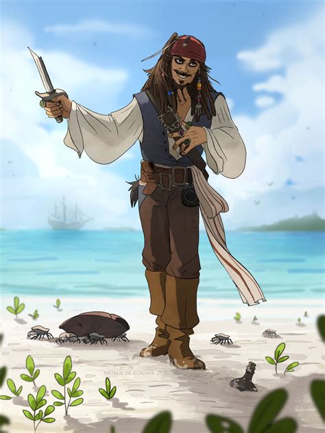 Natalie De Corsairs Art Captain Jack Sparrow Sparrow Art Pirates