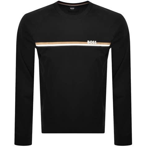 Boss Authentic Sweatshirt Black Mainline Menswear Gb