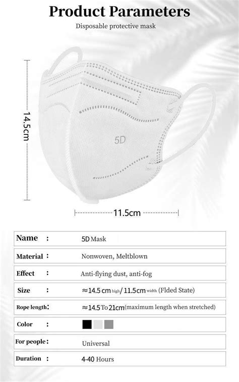 50pcs 5d Mask Kn95 Facemask Original Disposable Butterfly Face Mask 5 Layer K95 Face Mask