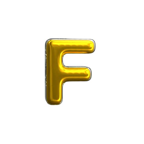 Yellow Letter F