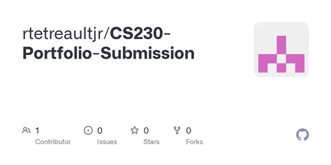 github rtetreaultjr cs230 portfolio submission