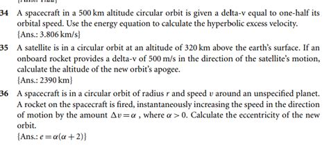 Solved 34 A Spacecraft In A 500 Km Altitude Circular Orbit