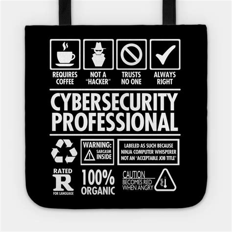 Cybersecurity Professional Not A Hacker Funny Job By Nerdshizzle In