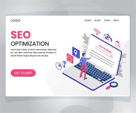 Isometric Artwork Concept Of Search Engine Optimisation Vector Art At Vecteezy
