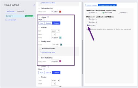 Radi Button Configuration Support Center
