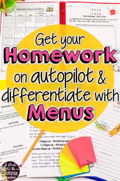 Creative Homework Ideas Artofit