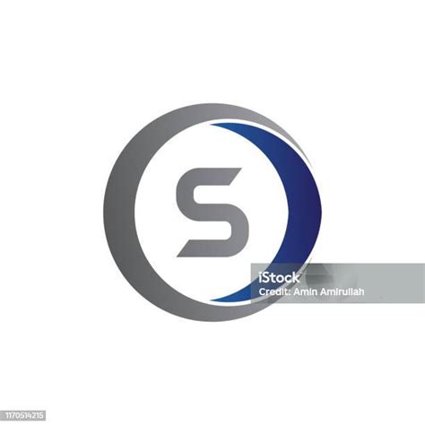 벡터 일러스트 초기 문자 S와 원 아이콘 현대 디자인 개념에 대한 스톡 벡터 아트 및 기타 이미지 개념 광고 금융 Istock