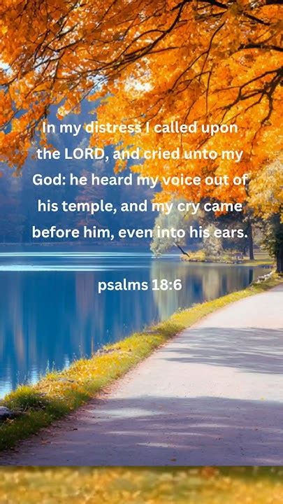 He Heard Me In My Distress Todays Bibleverses Psalms 186 Adonai