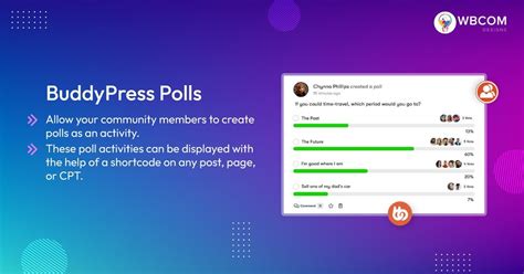 create and participate in buddypress polls wbcom designs posted on
