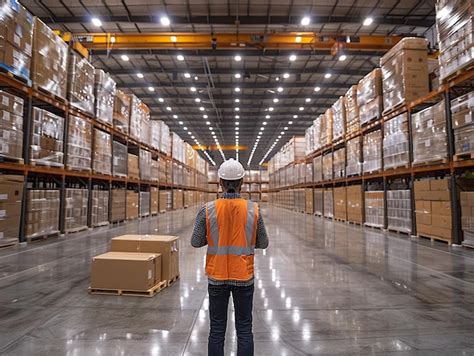 Premium Photo Logistics Expert Coordinates Global Shipments For