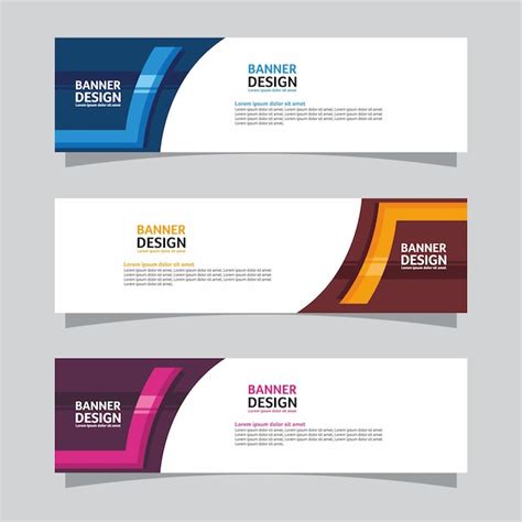 Premium Vector Vector Set Of Landscape Banner Background Design Concept Web Background