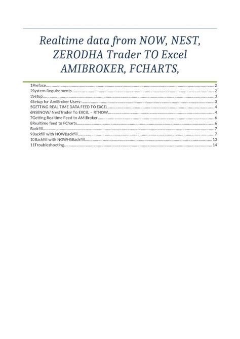 docx now nest zerodha trader to excel to amibroker dokumen tips