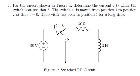 Solved For The Circuit Shown In Figure 1 Determine The Chegg Com
