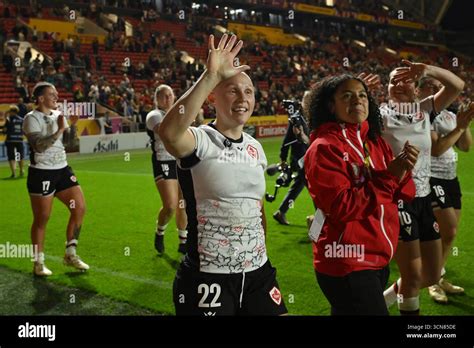 Canadas Olivia Apps Celebrates After The Womens Rugby World Cup 2025