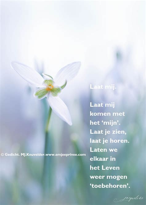 Gedicht. Laat mij – EmJeePrivee