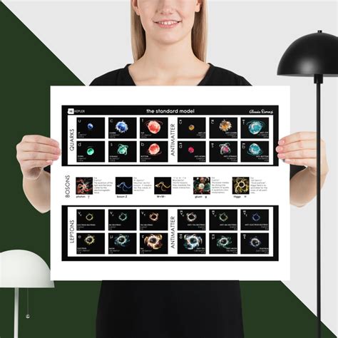 Standard Model Of Particle Physics Poster For Nuclear Physics Enthusiasts Etsy