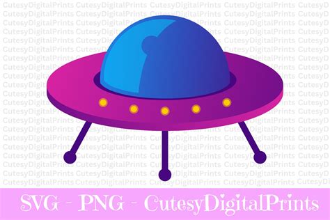 Spaceship Svg Space Svg Alien Svg Spaceship Png Alien Png