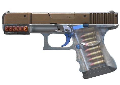 StatTrak Glock 18 Clear Polymer Minimal Wear Cкины CS GO CS2 на