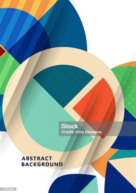 동적 트렌디 한 기하학적 추상적 배경 현대 중복 둥근 모양 기업 디자인 포스터 배너 명함 엽서용 템플릿입니다 벡터 0명에 대한