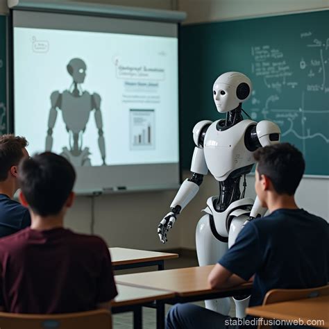 Classroom Learning With Ai Robot Stable Diffusion Online Classroom Learning With Ai Robot Stable Diffusion Online