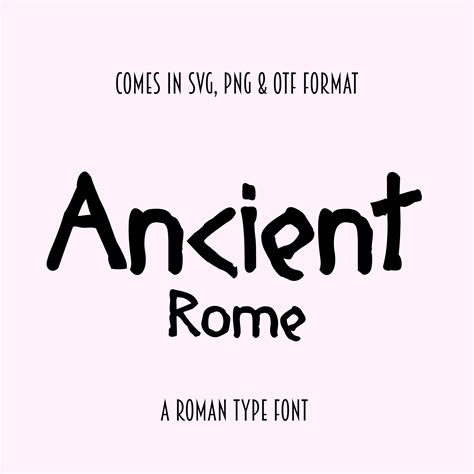 Ancient Roman Font Otfttf Svg Png Roman Font Cricut Fonts Canva