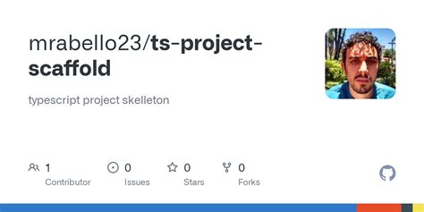 github mrabello23 ts project scaffold typescript project skelleton