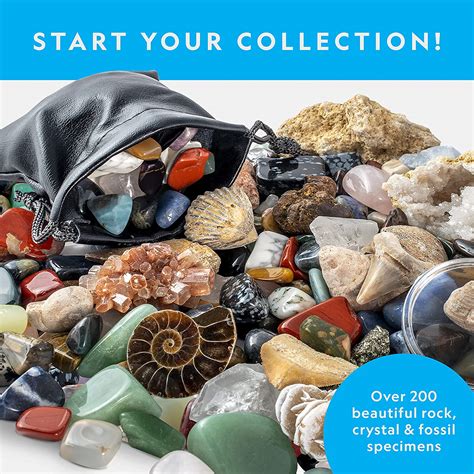 National Geographic Rocks Fossils And Minerals Kit 200 Piece Think
