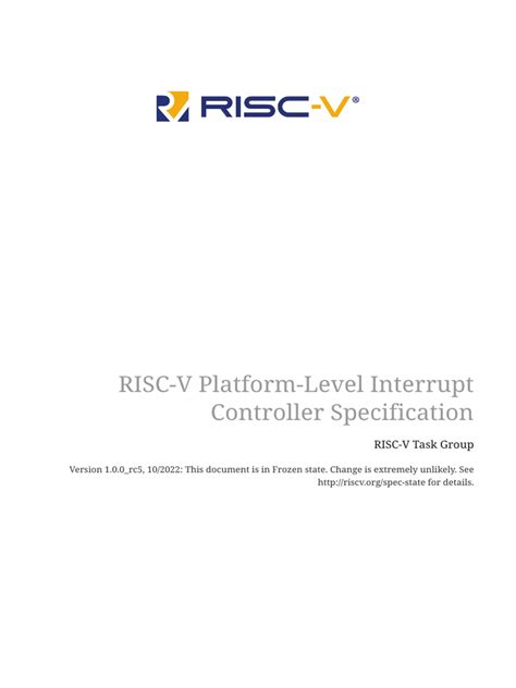 Riscv Plic 100rc6 Pdf