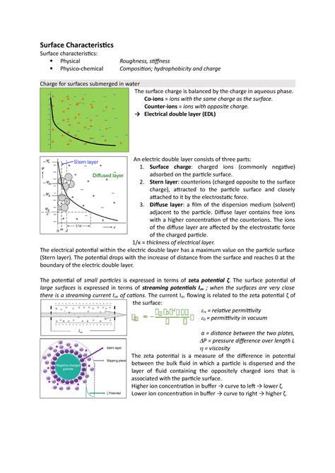 Surface Characteristics Surface Characteristics Surface Characteristics Physical Roughness