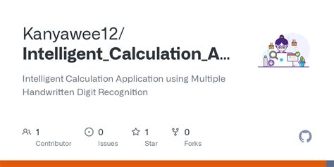Github Kanyawee12intelligentcalculationapplication Intelligent