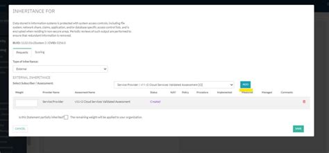 How To Create External Inheritance Requests By Requirement Mycsf 20 1