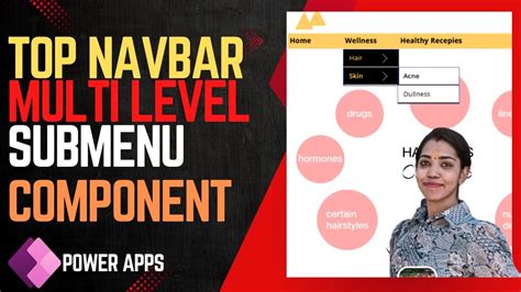 learn how to create a top navbar component with multi levels submenu in