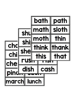 Digraph Word Sort Cards By Hellomissdelano Tpt