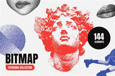 Download 144 Dithering Bitmap Vector Shapes