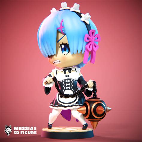 Chibi Rem Zero 3d Model By M2so