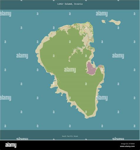 Lihir Island In The South Pacific Ocean Belonging To Papua New Guinea Cropped To Square On A