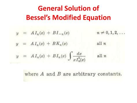 Ppt Bessels Equation And Bessel Functions Powerpoint Presentation Id1759692
