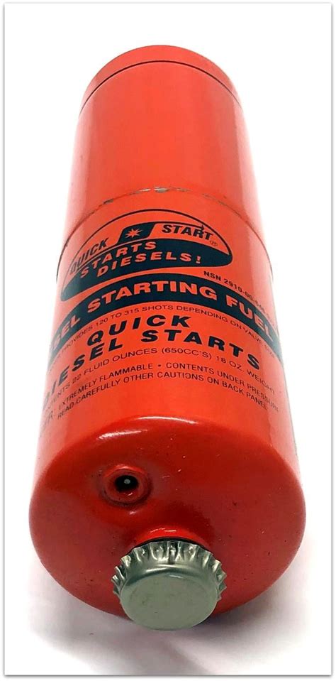 Ether Cylinder Engine Quick Starting Fluid Canister