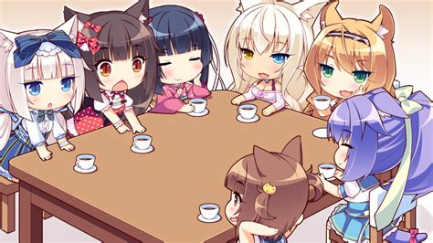 Chocola Vanilla Coconut Cinnamon Azuki And 2 More Nekopara Drawn
