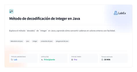 Decodificación De Enteros En Java Dominando El Método Decode Labex