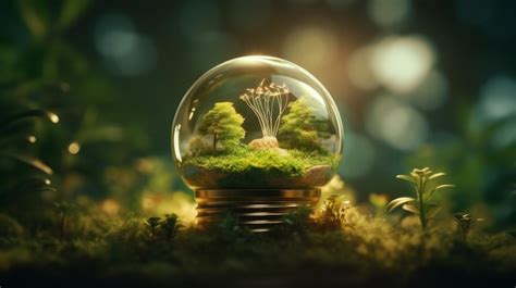 Earth Globe Representing Energy Efficiency And Conservation For A